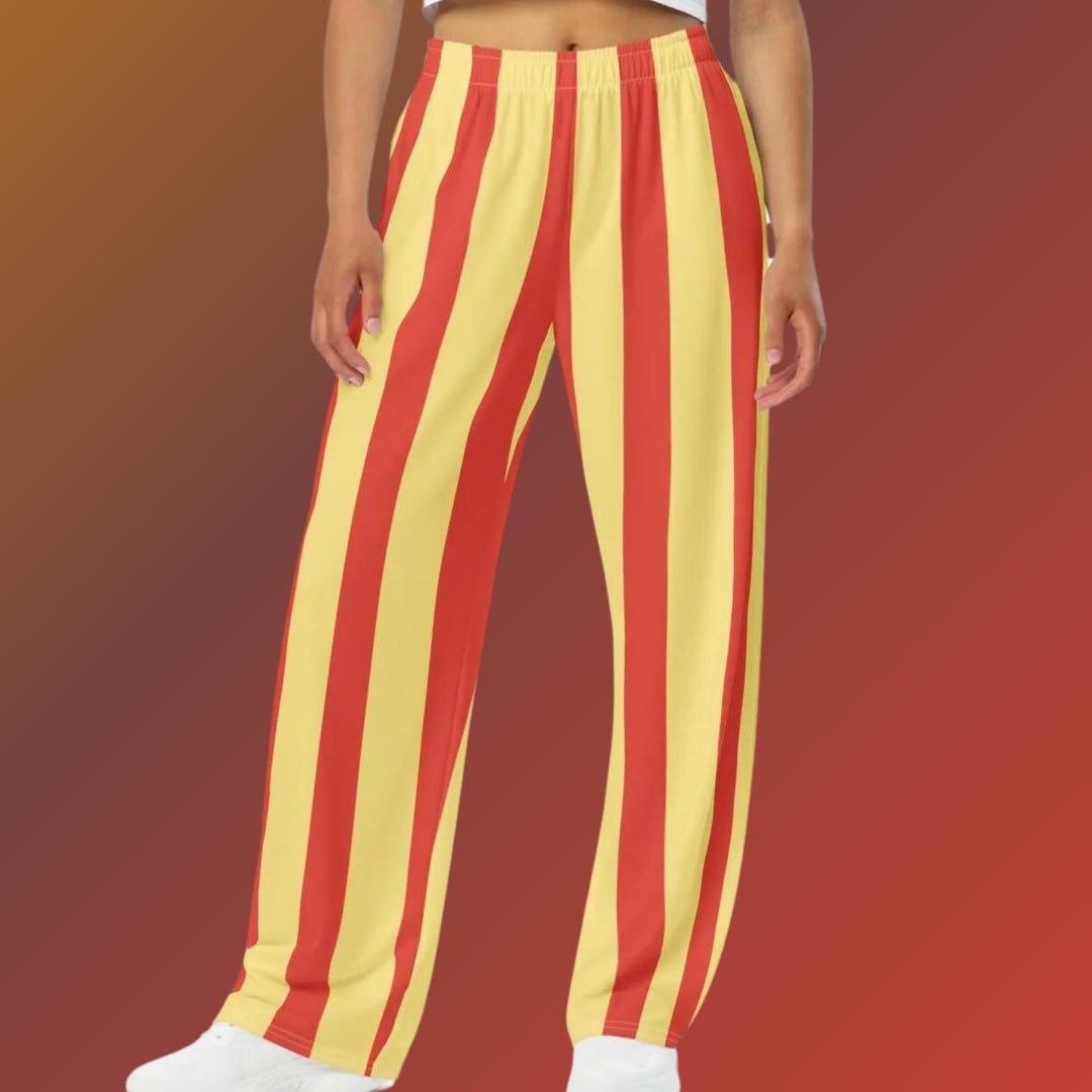 Daylight Trickster Lounge Pants – Cosplay-inspired Red and Yellow ...