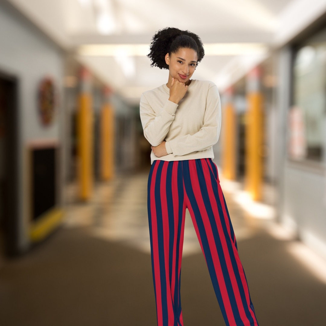Red and Blue Striped Pants Indiana Basketball Pants Lounge Pants for ...