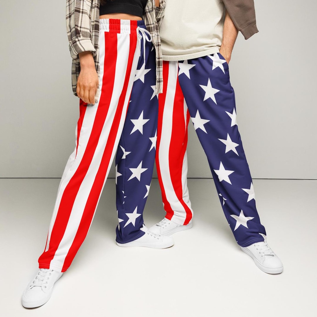 American Flag Joggers: Patriotic USA Pride Sweatpants 250 Birthday ...
