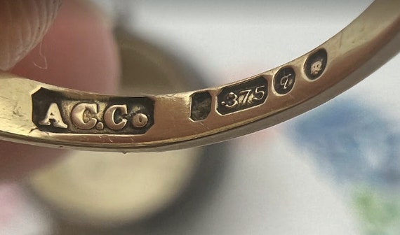 Antique 9ct Yellow Gold Diamond Shaped Signet Ring 19… - Gem