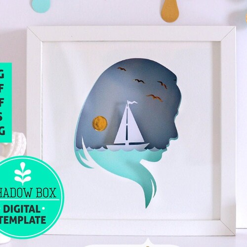 Boy Portrait Shadow Box SVG 3d Papercut SVG Layered Paper - Etsy
