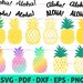 Pineapple SVG, Aloha Svg File, Rainbow Pineapple Cut File, Tropical ...