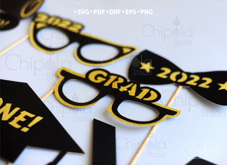 Graduation Photo Booth Props Prom Decoration SVG - Etsy