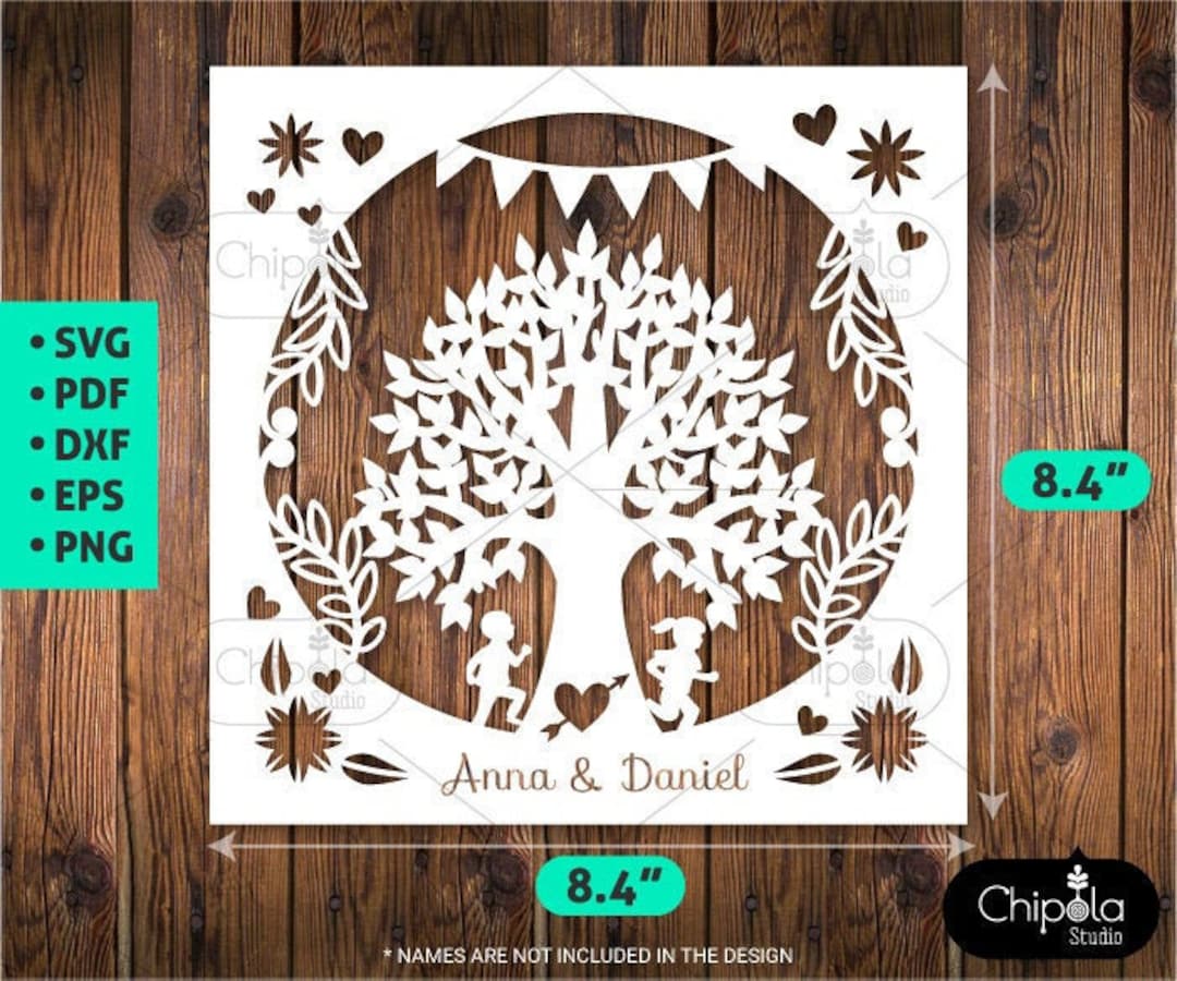 Romantic SVG Cut File, Valentine Template SVG, Kindergarten Gift ...