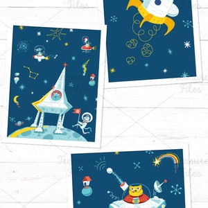 Outer Space Printable Clipart Set Digital File Space - Etsy