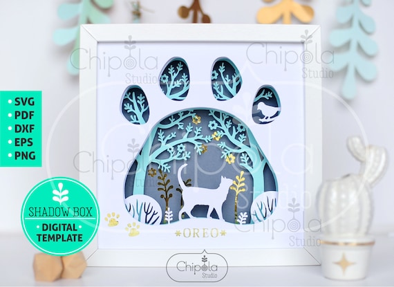 Violet Box Cat Papercraft