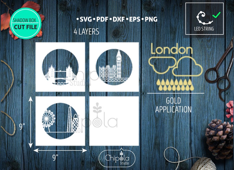 London City Shadow Box SVG 3d Papercut SVG Layered Paper Art | Etsy UK