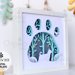 Silky Terrier Dog Breed Shadow Box SVG, 3d Papercut SVG, Layered Paper ...