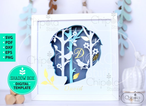 Boy Portrait Shadow Box SVG 3d Papercut SVG Layered Paper | Etsy UK