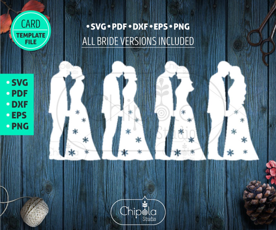 Bride and Groom 3D Card SVG 3d SVG Pop up Wedding Card - Etsy