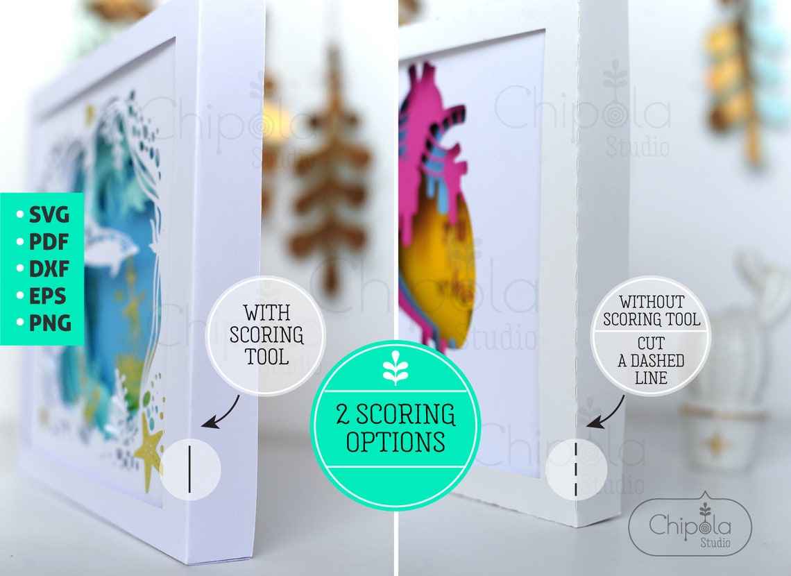 Blank Square Shadow Box Frame SVG for Layered Artwork Paper - Etsy Canada