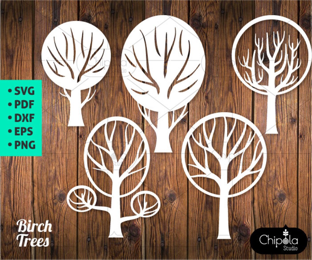 Winter Trees SVG Cut File, Christmas Decoration SVG, Winter Trees ...