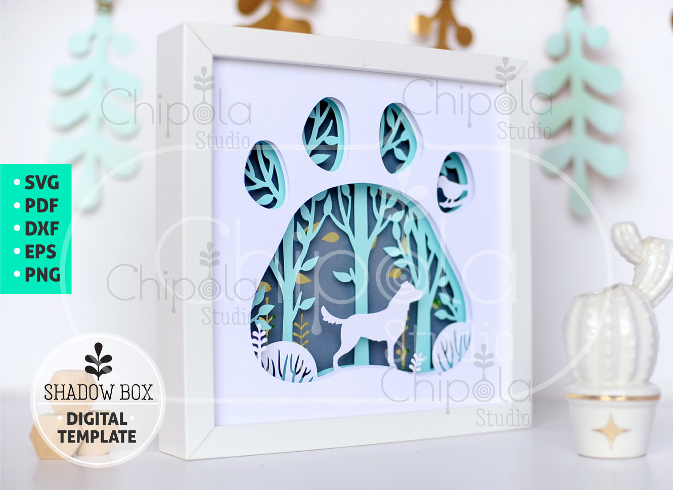 Rottsky Breed Shadow Box SVG 3d Papercut SVG Layered Paper | Etsy