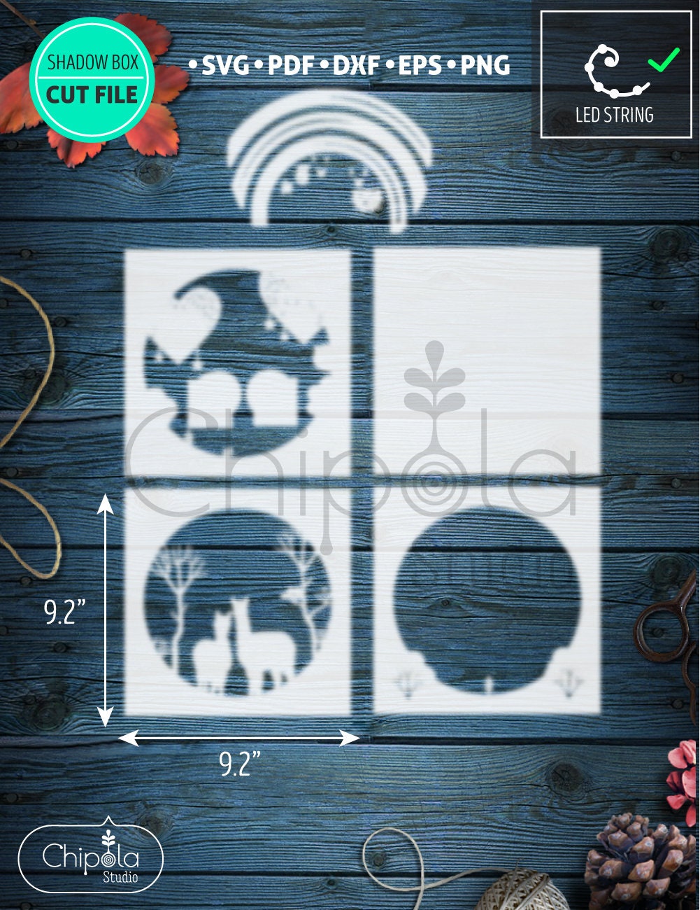 Alpaca Shadow Box SVG 3d Papercut SVG Layered Paper Art - Etsy Canada