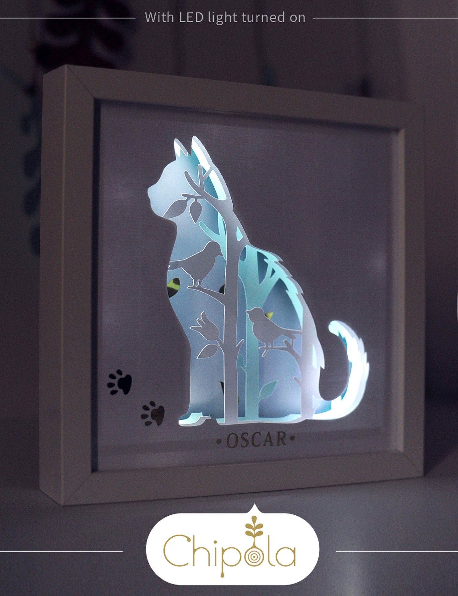Cat Shadow Box SVG 3d Papercut SVG Layered Paper Art - Etsy