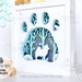 Pomsky Dog Breed Shadow Box SVG, 3d Papercut SVG, Layered Paper Art ...