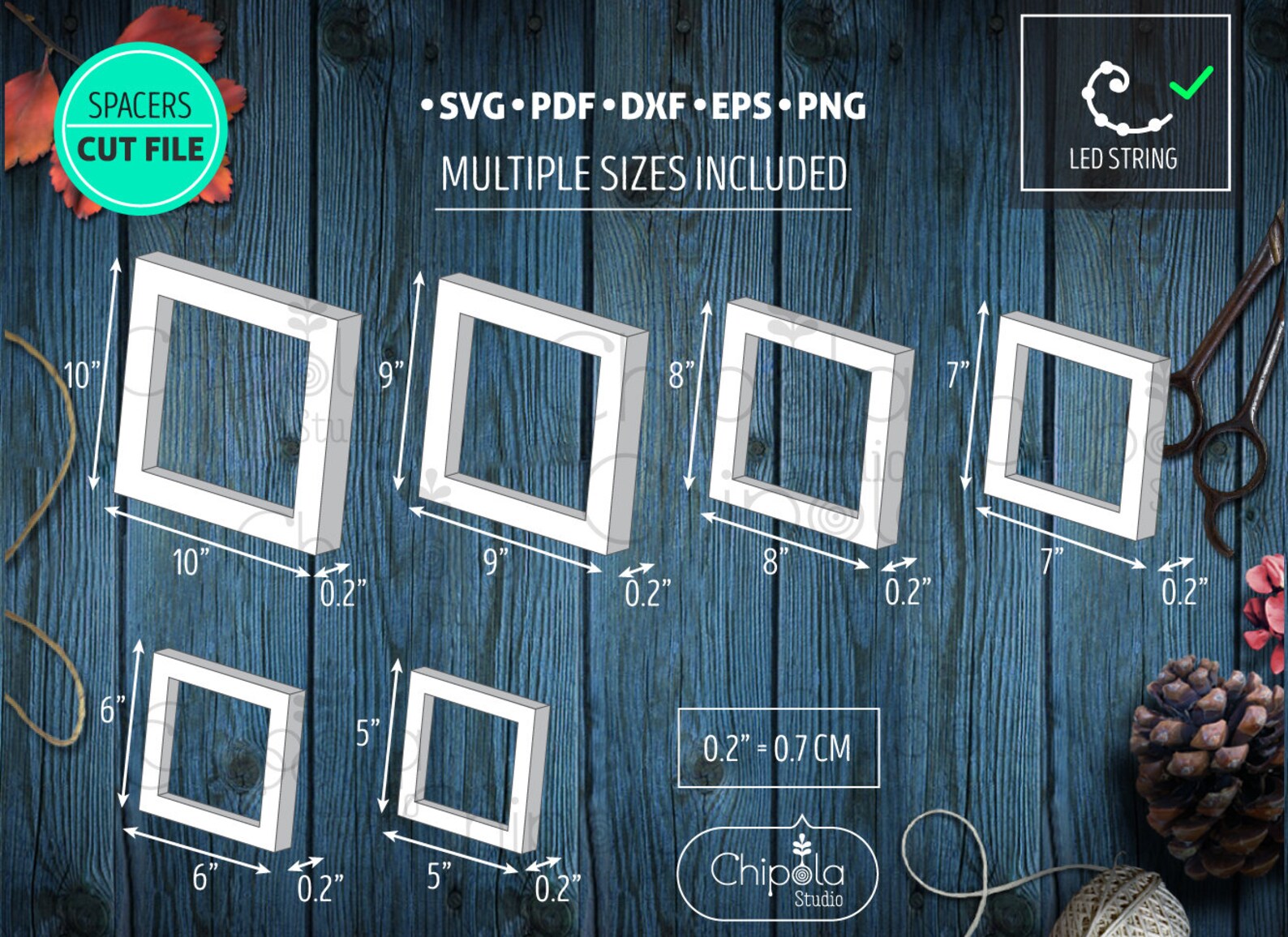 Spacers Template From Cardstock for Your Layered Artwork Paper - Etsy