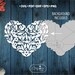 Floral Heart SVG Vector Cut File, Valentine Ornament SVG, Foliage Heart ...