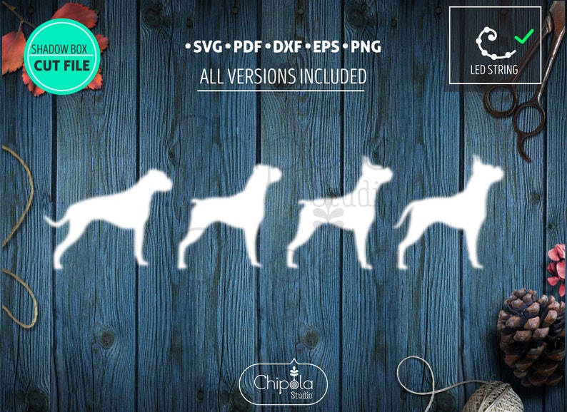 Boxer Dog Breed Shadow Box SVG 3d Papercut SVG Layered Paper - Etsy