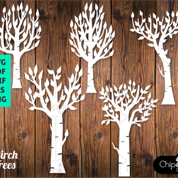 Aspen Tree Svg - Etsy