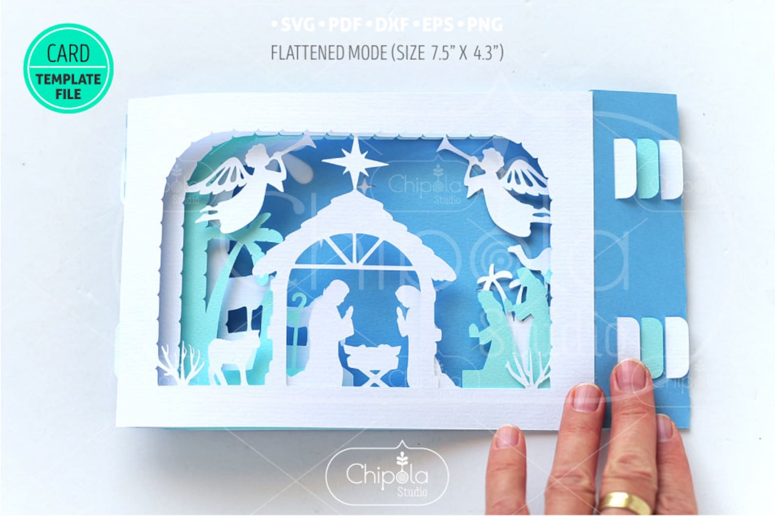 Nativity Christmas 3D Card SVG 3d SVG Pop up Christmas Card | Etsy Canada