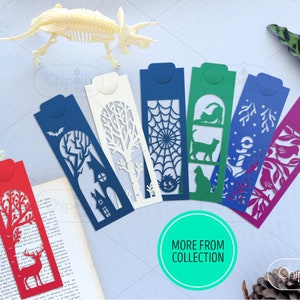 Bookmark With Tree SVG Vector Cut File, Nature Papercut, Botanical ...