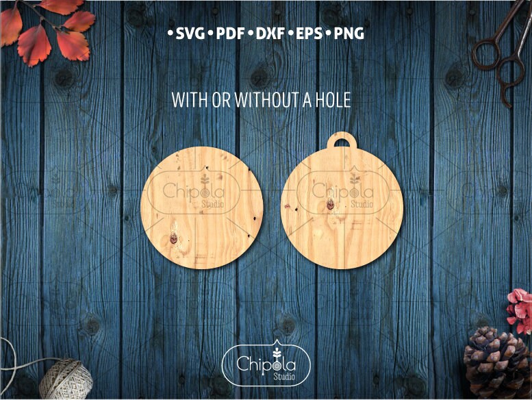 Christmas Round Magnets SVG Set, Winter Ornaments Bundle, Layered ...