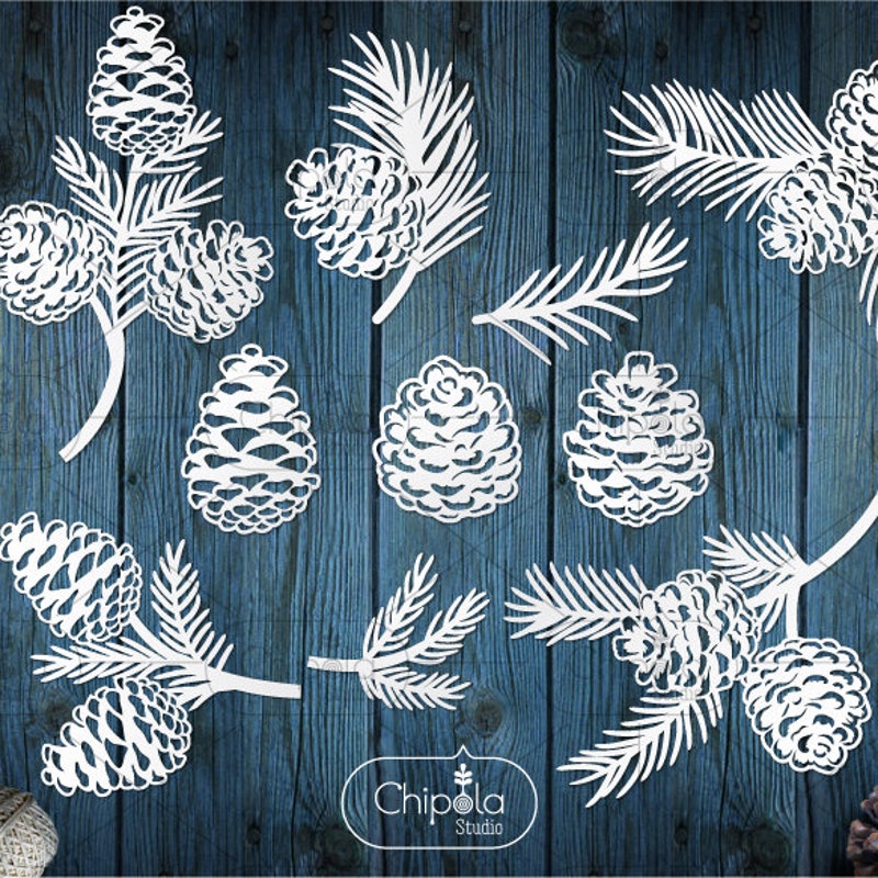 Christmas Pine Bough Svg - Etsy