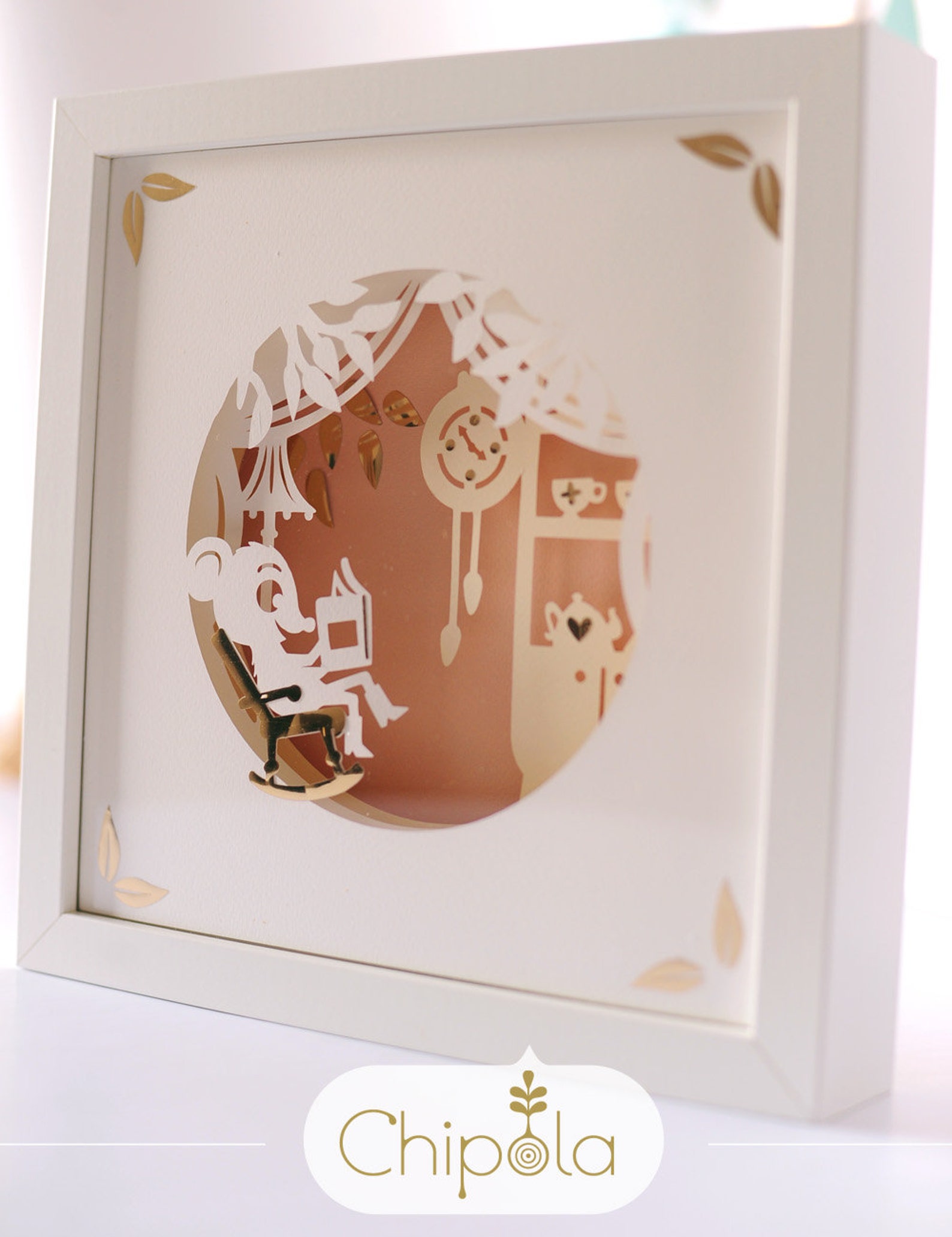 Nursery Shadow Box SVG 3d Papercut SVG Layered Paper Art - Etsy