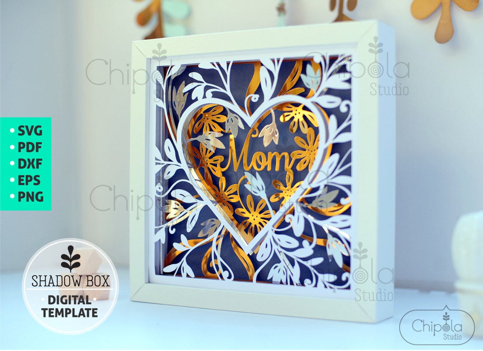 Mom/mam/mum/mama Shadow Box SVG 3d Papercut Layered Paper Art | Etsy Canada