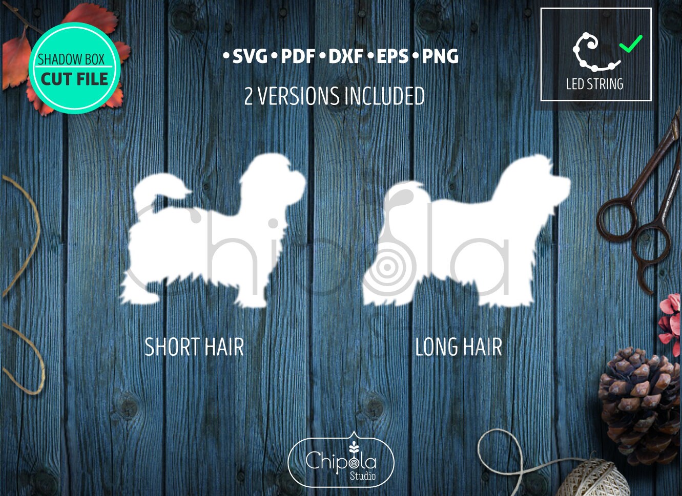 Maltese Dog Breed Shadow Box SVG 3d Papercut SVG Layered - Etsy Canada