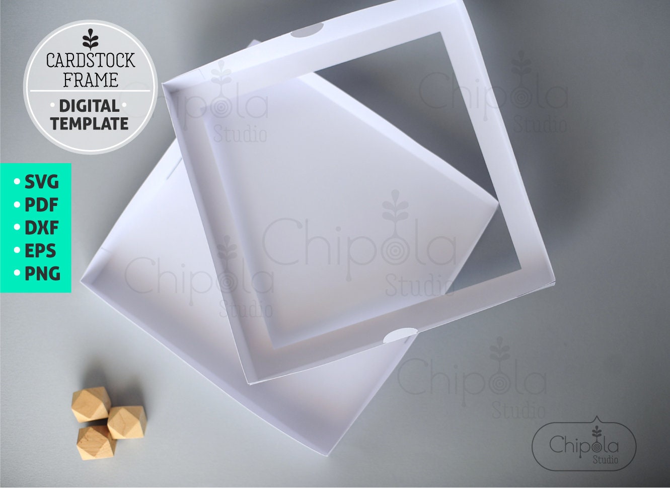 Blank Square Shadow Box Frame SVG for Layered Artwork Paper - Etsy Canada