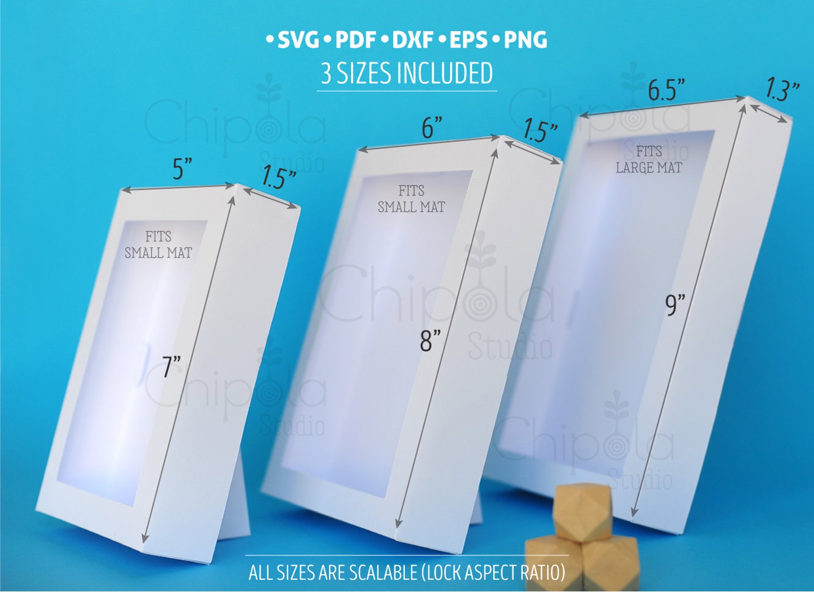 Blank Rectangular Shadow Box Frame SVG Set for Layered - Etsy