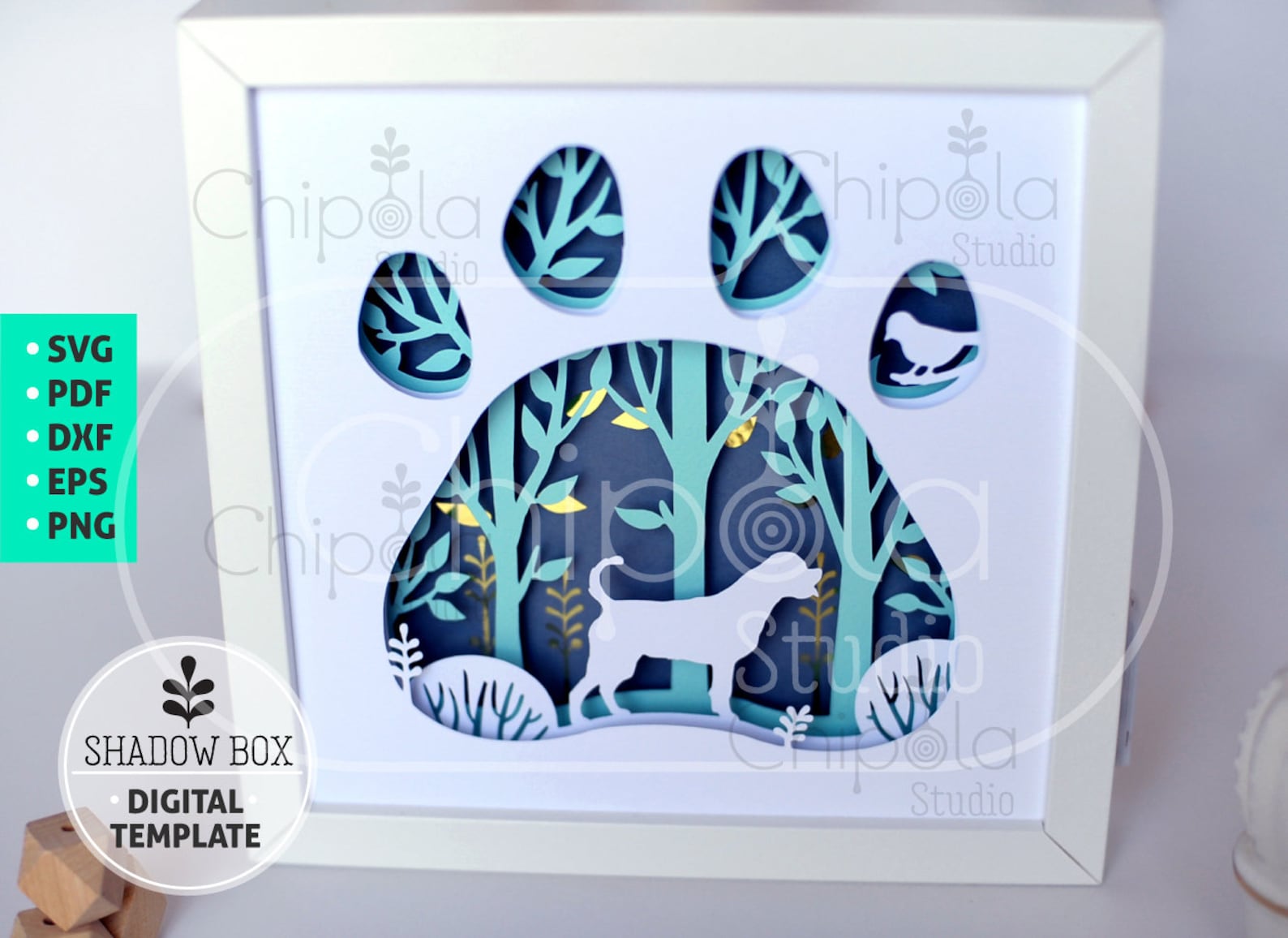 Rottweiler Dog Shadow Box SVG, 3d Papercut SVG, Layered Paper Art ...