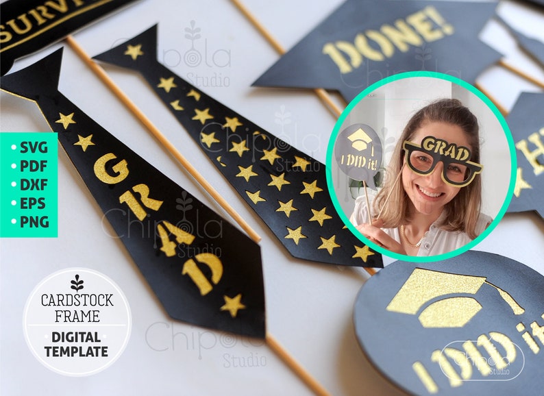 Graduation Photo Booth Props Prom Decoration SVG - Etsy