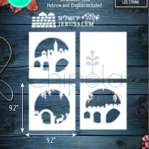 Jerusalem Shadow Box SVG, 3d Papercut SVG, Ancient City Paper Cut ...