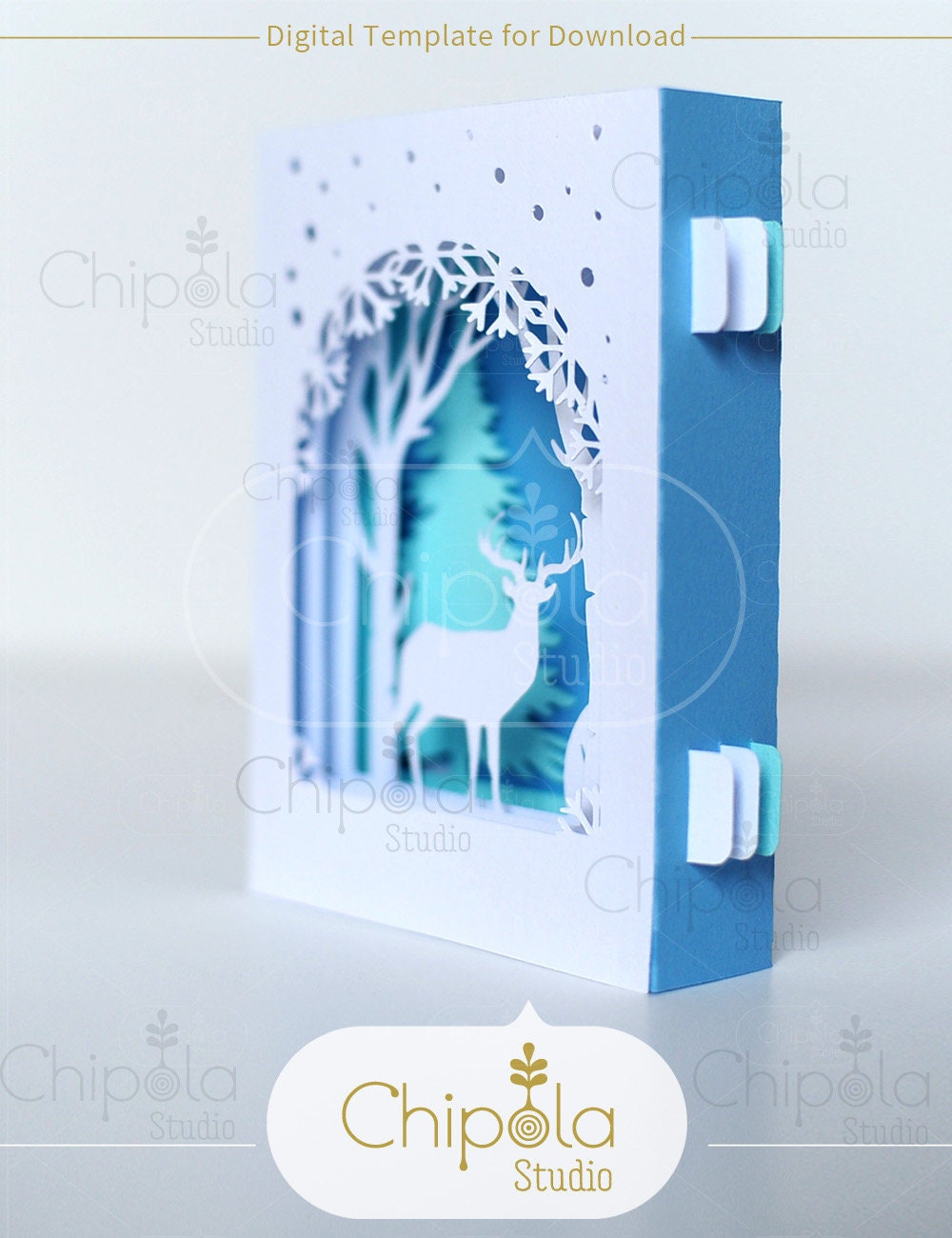 Christmas 3D Card SVG 3d SVG Pop-up Card 3d Papercut Card | Etsy