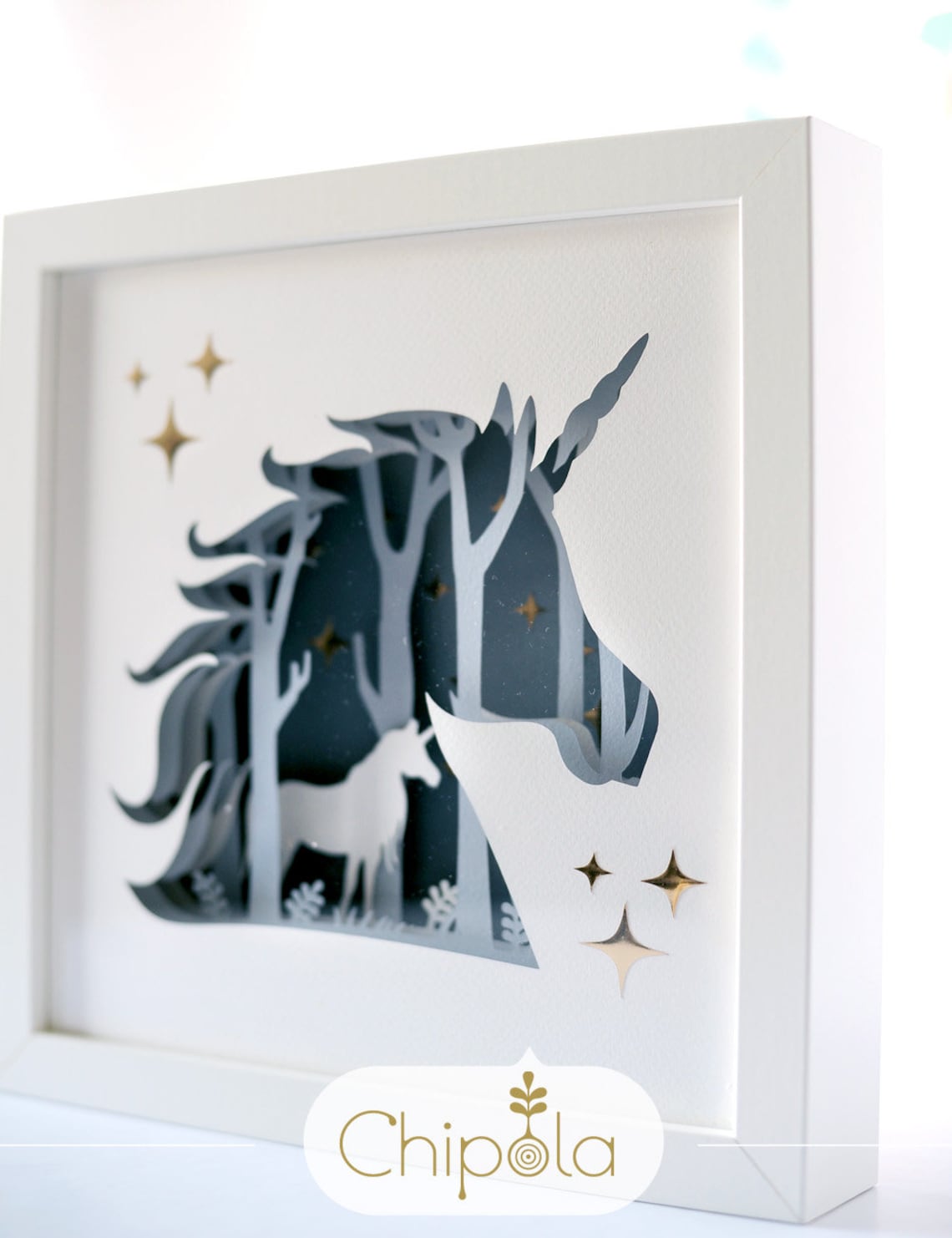 Unicorn Shadow Box SVG 3d Papercut SVG Layered Paper Art | Etsy Canada
