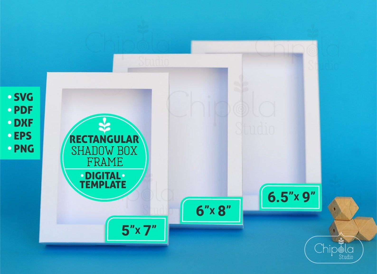 Blank Rectangular Shadow Box Frame SVG Set for Layered - Etsy