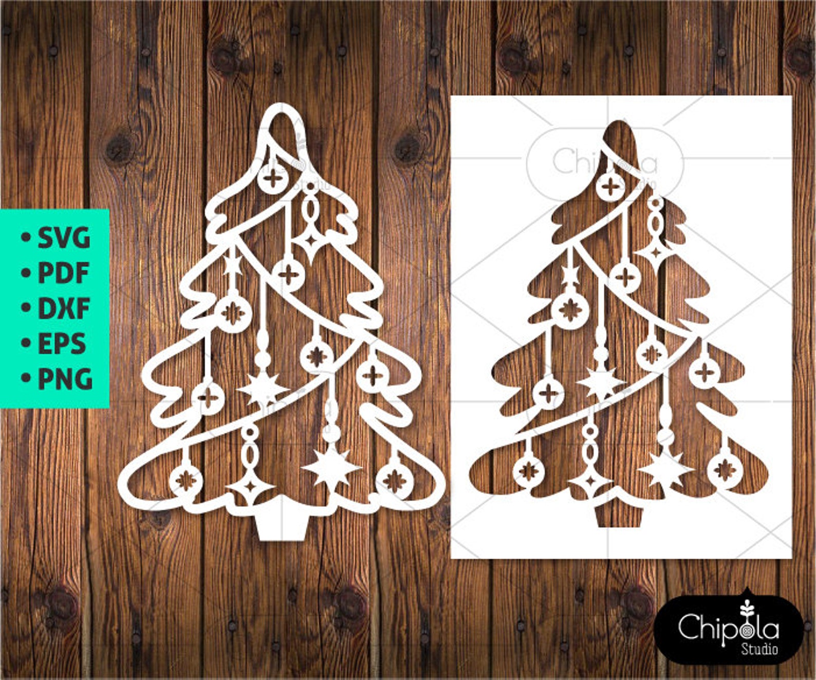 Christmas Tree SVG Cut File Christmas Decoration SVG | Etsy