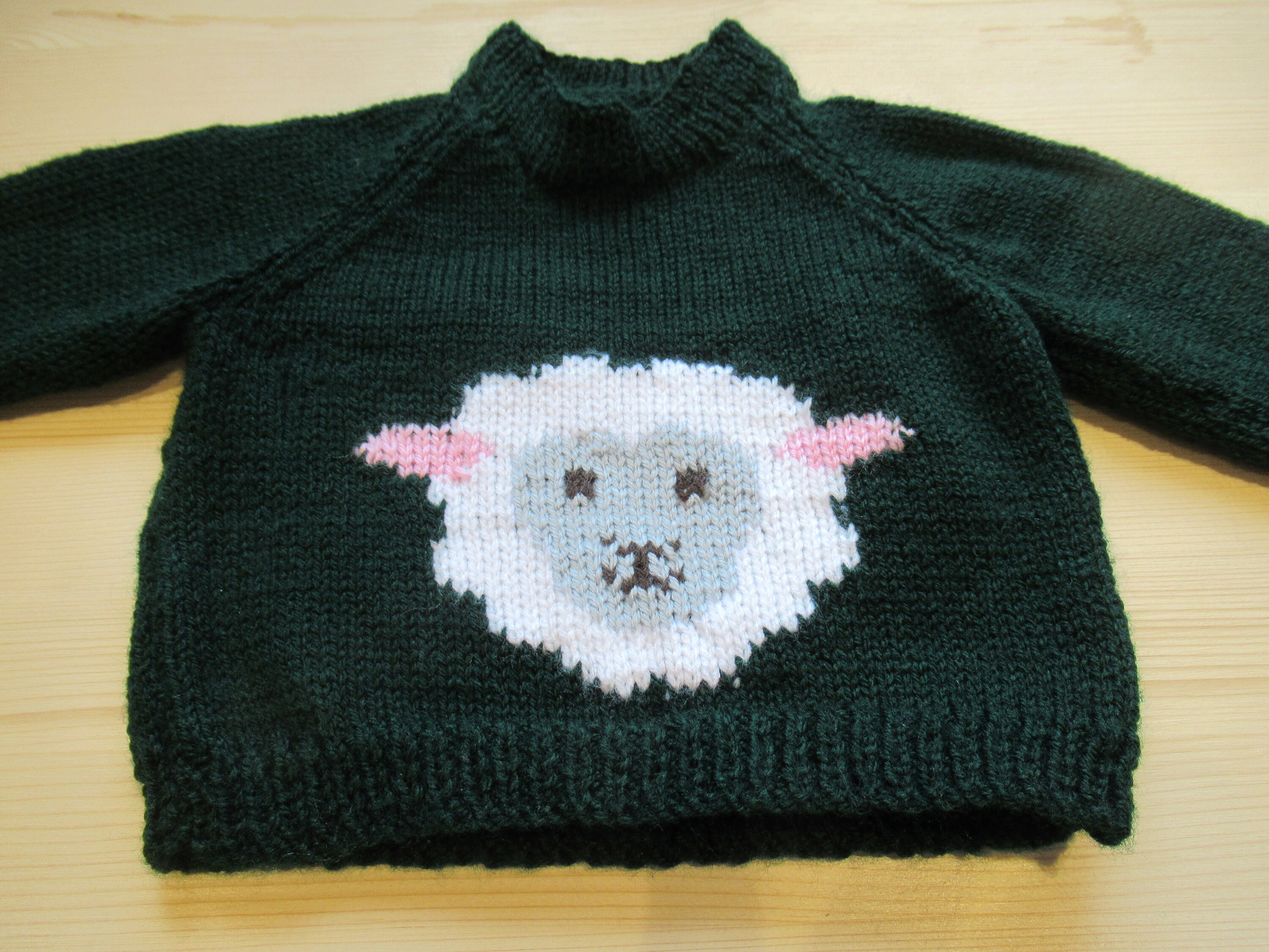 Baby Sheep Motif Jumper Knitting Pattern Pdf - Etsy