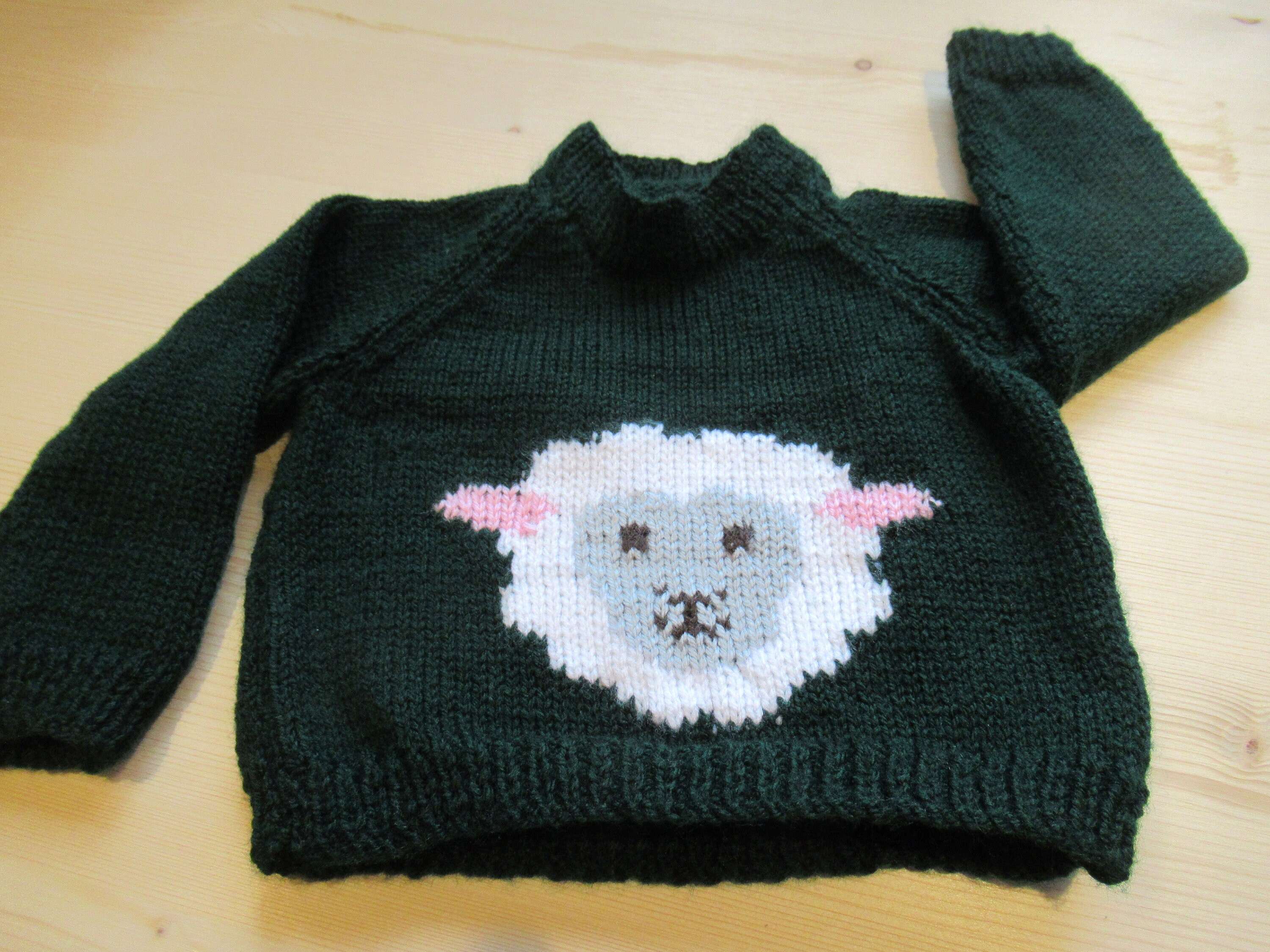 Baby Sheep Motif Jumper Knitting Pattern Pdf - Etsy