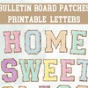 Retro Fuzzy Patch Bulletin Board, Back to School, Home Sweet Classroom ...