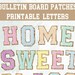 Retro Fuzzy Patch Bulletin Board, Back to School, Home Sweet Classroom ...