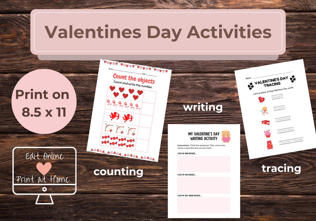 Love-filled Valentine's Day Activity Pack: Printable Worksheets for ...