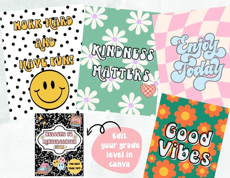 Retro Class Decor, Classroom Poster, Classroom Sign, Back to School ...