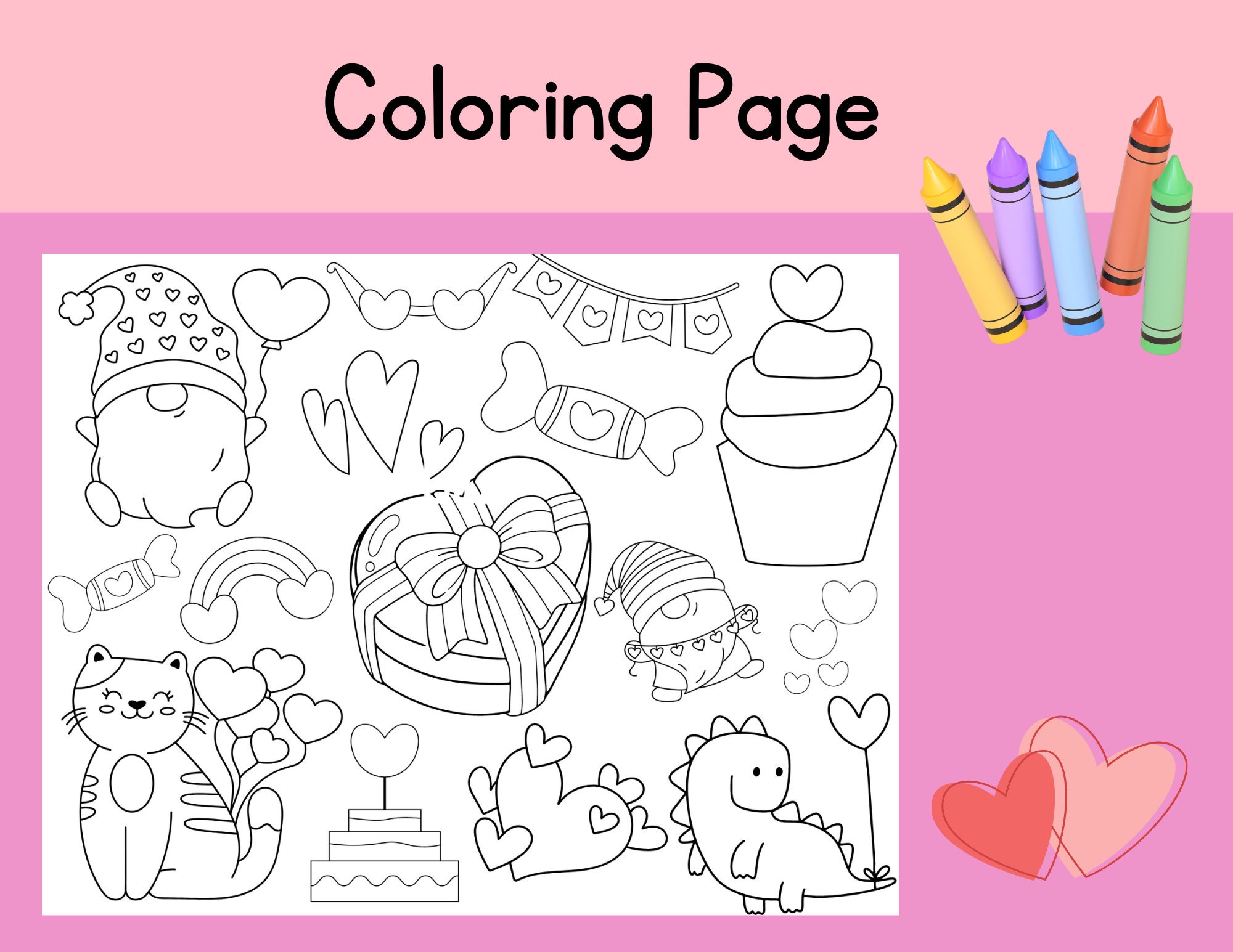 Preschool Valentine's Day Activities, Dot Art Printable, Valentines ...