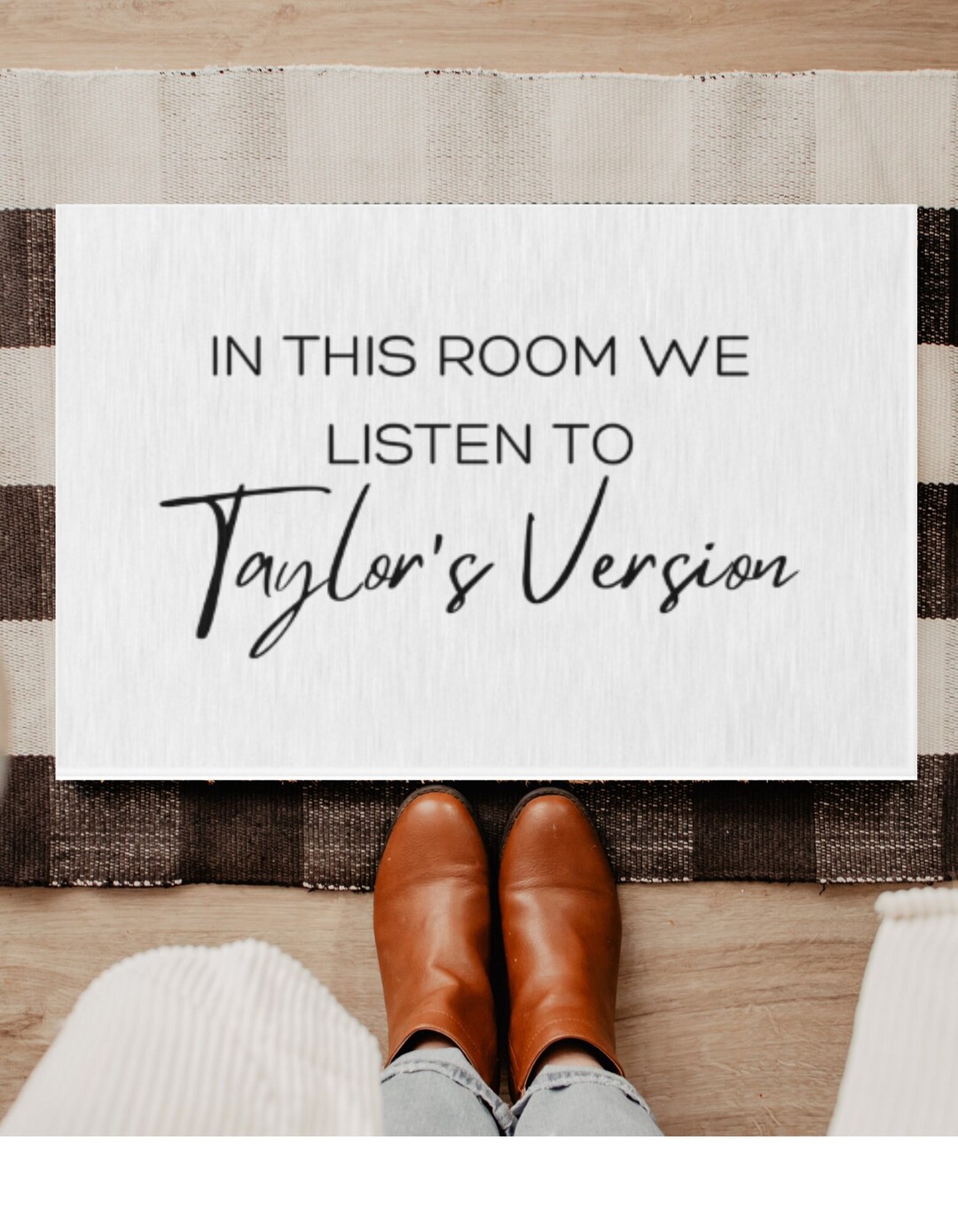 In This Room We Listen to Taylor's Version Swiftie Rug Outdoor Rug ...