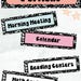 Editable Retro Schedule Template, Back to School, Teacher Info ...