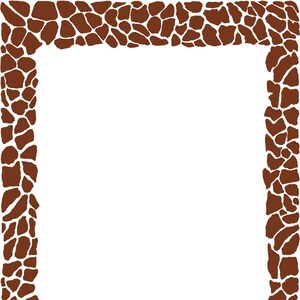 Printable Giraffe Border Paper Craft Supplies Safari - Etsy